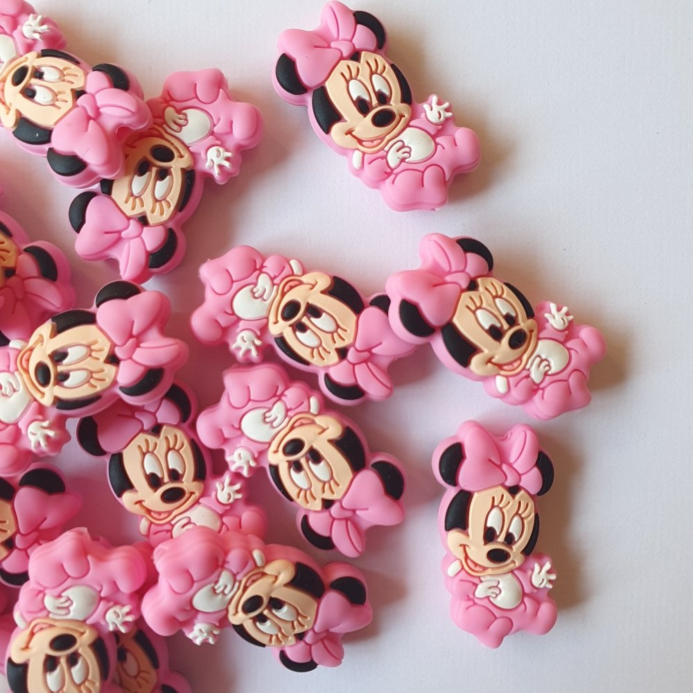Baby Minnie Mouse Silicone Beads | Hey Beadly