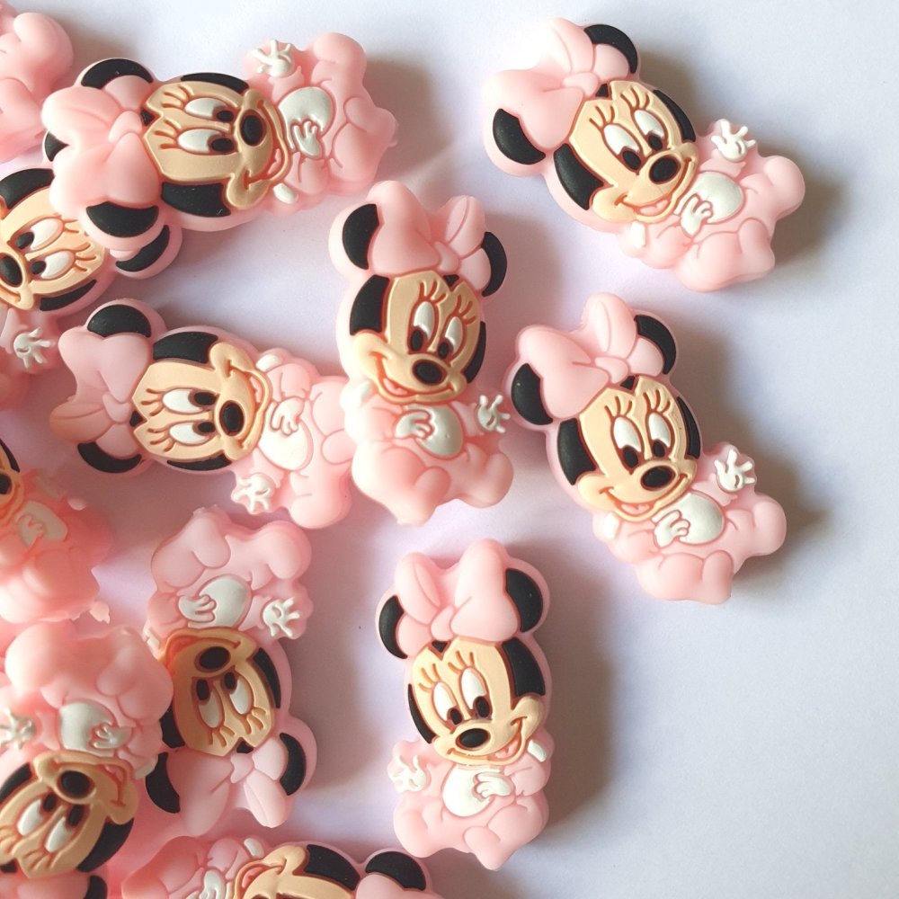 Baby Minnie Mouse Silicone Beads | Hey Beadly