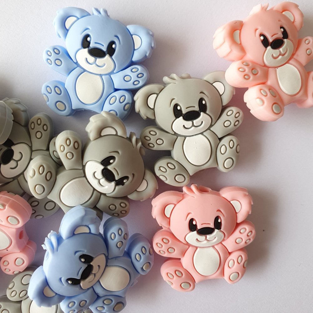 Silicone Bear Beads - Hey Beadly