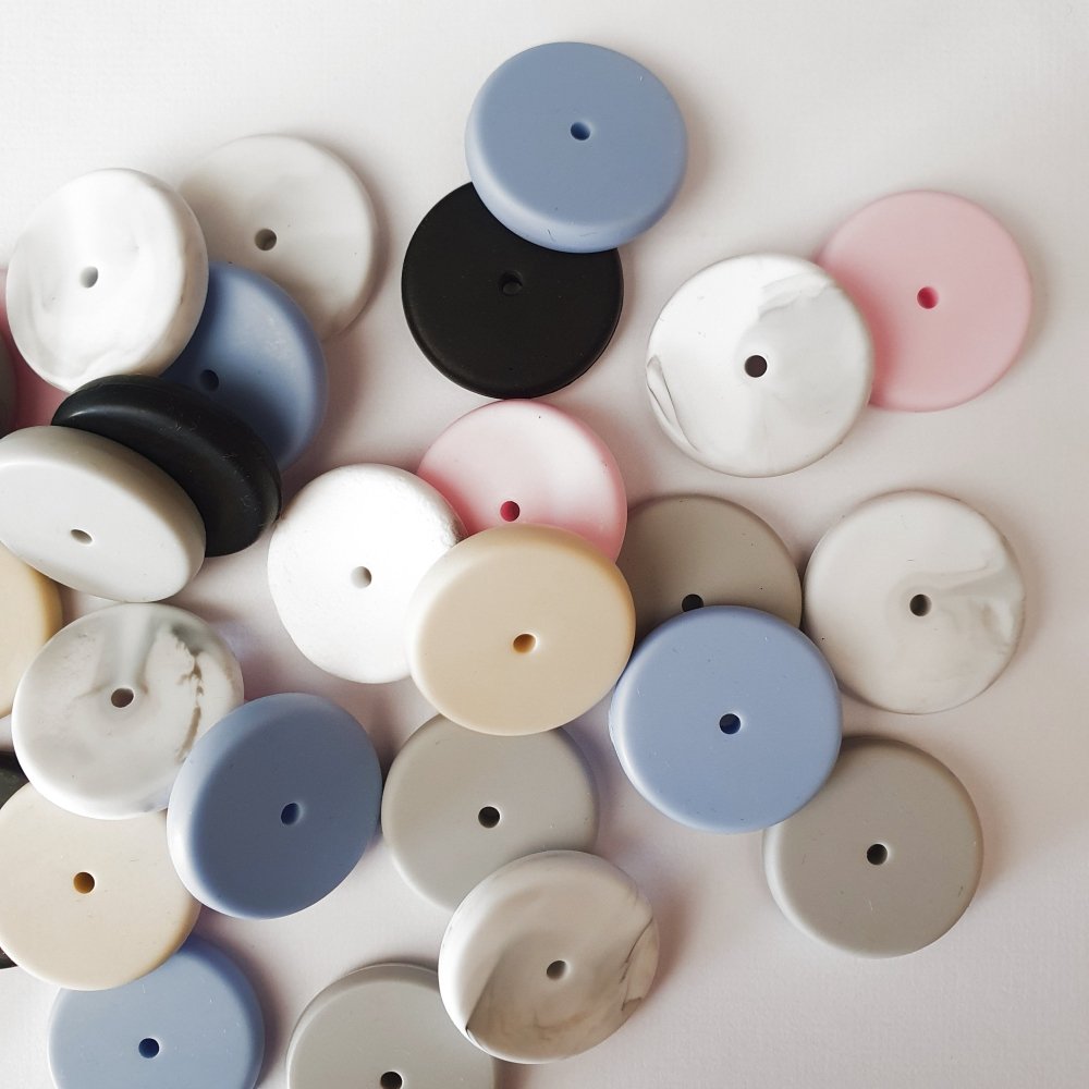 Silicone Coin Beads | Hey Beadly